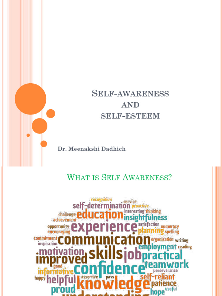 Self-Awareness and Self-Esteem | PDF | Self Esteem | Self Awareness