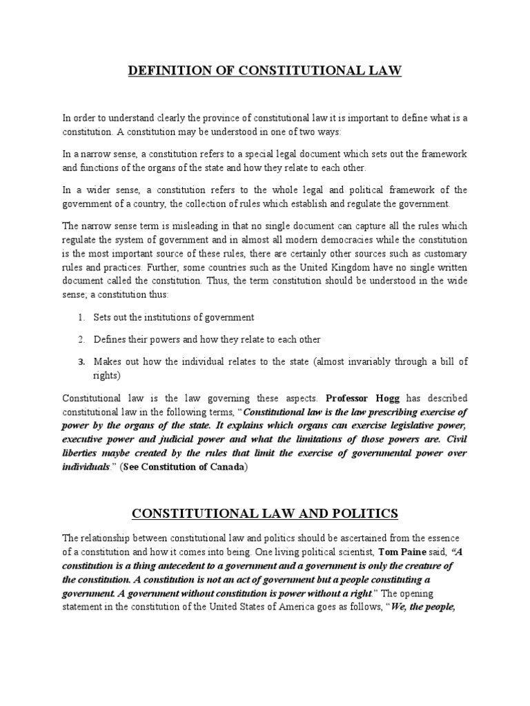 Constitutional Law Notes Madhuku | PDF | United States Constitution ...