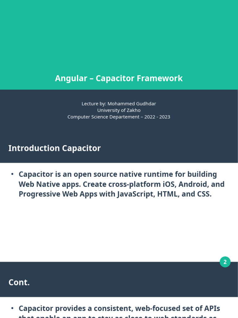 Capacitor | PDF | Mobile App | Android (Operating System)