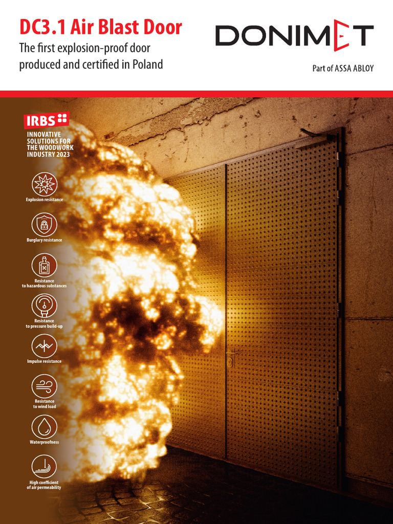 DC3.1 Air Blast - Brochure | PDF | Door | Explosion