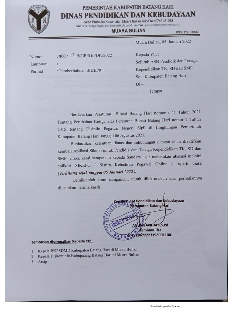Surat Kepo Dan Perbup | PDF