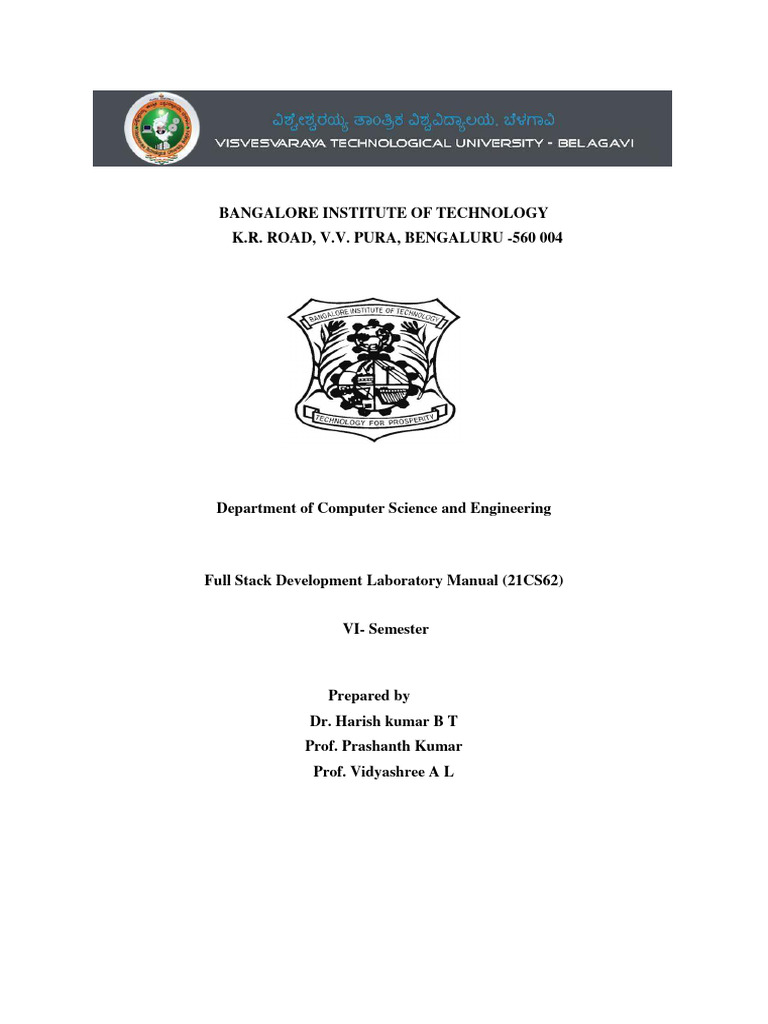 FSD Lab Manual | PDF | Web Development | World Wide Web