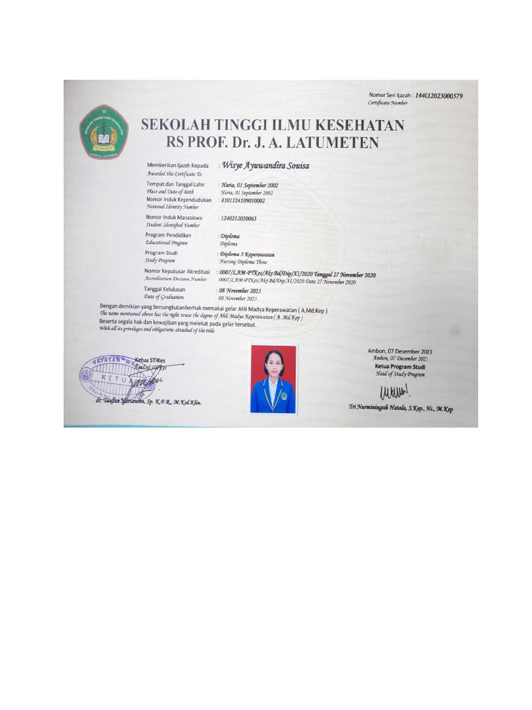 Ijazah Dan Serkom-1 | PDF