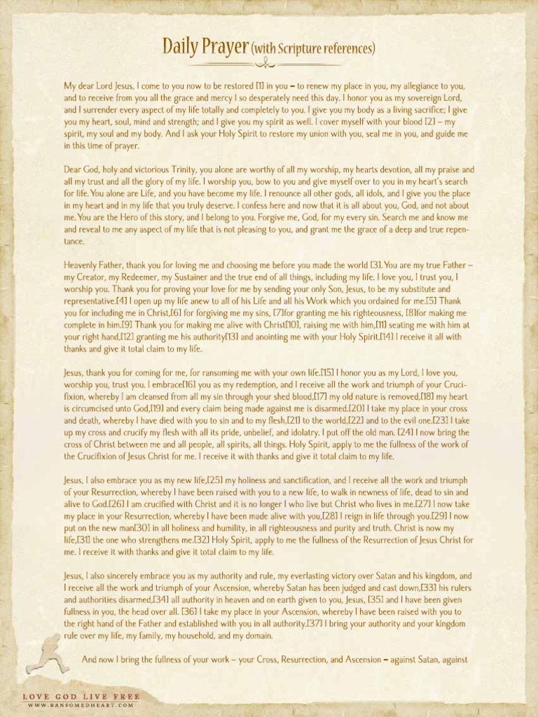 Daily Prayer Script | PDF