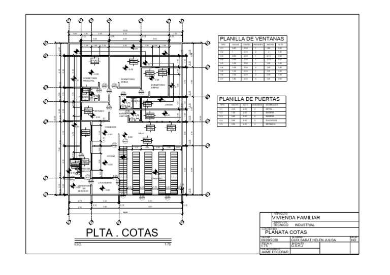 Planta Cotas - Tecnico Industrial | PDF