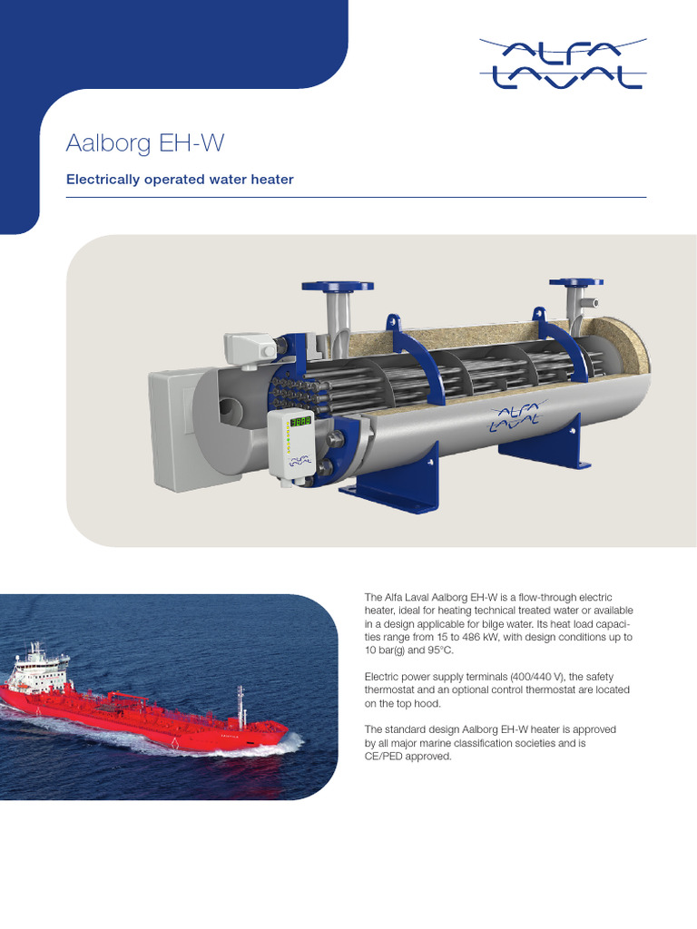 alfa-laval-aalborg-eh-w | PDF | Thermostat | Water Heating