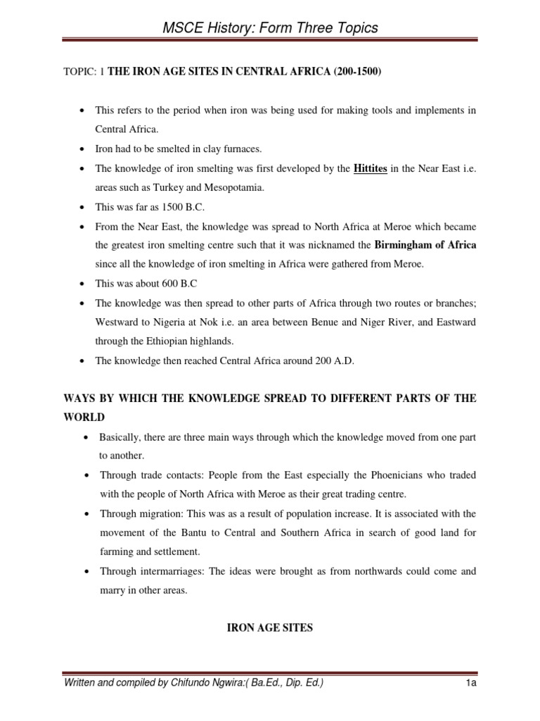 History Book 3 | PDF | Zambia