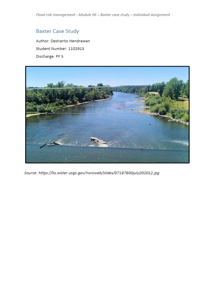 Baxter Case Study | Download Free PDF | Flood | Confidence Interval