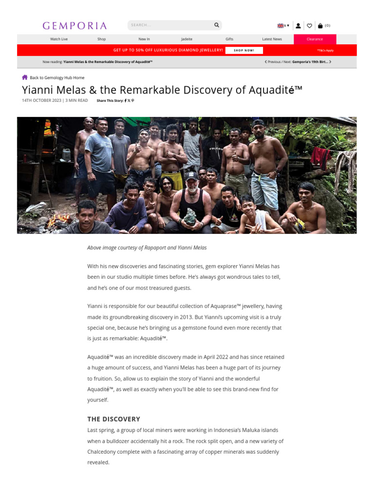 Aquadite Article by Gemporia | PDF | Gemstone | Jewellery