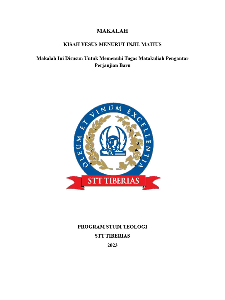 Yesus dalam Injil Matius: Pelayanan dan Ajaran | PDF | Sejarah