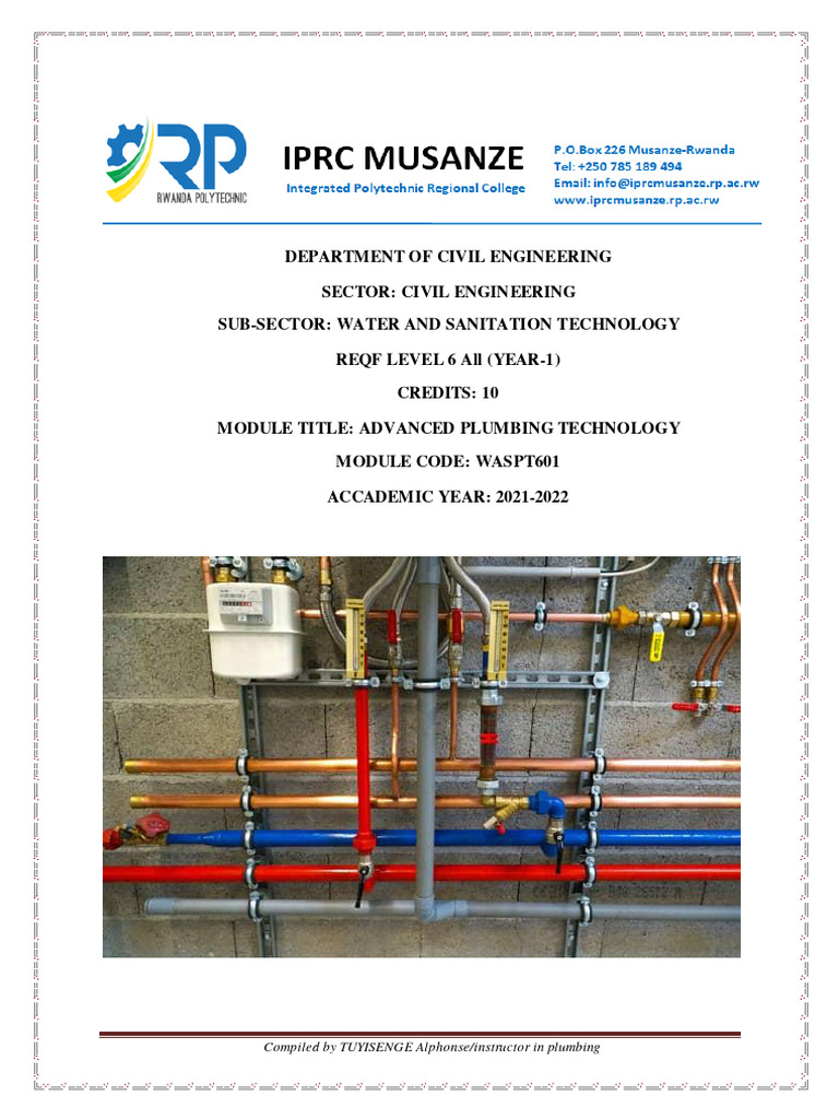 Advanced Plumbing Technology Overview | PDF | Pipe (Fluid Conveyance ...