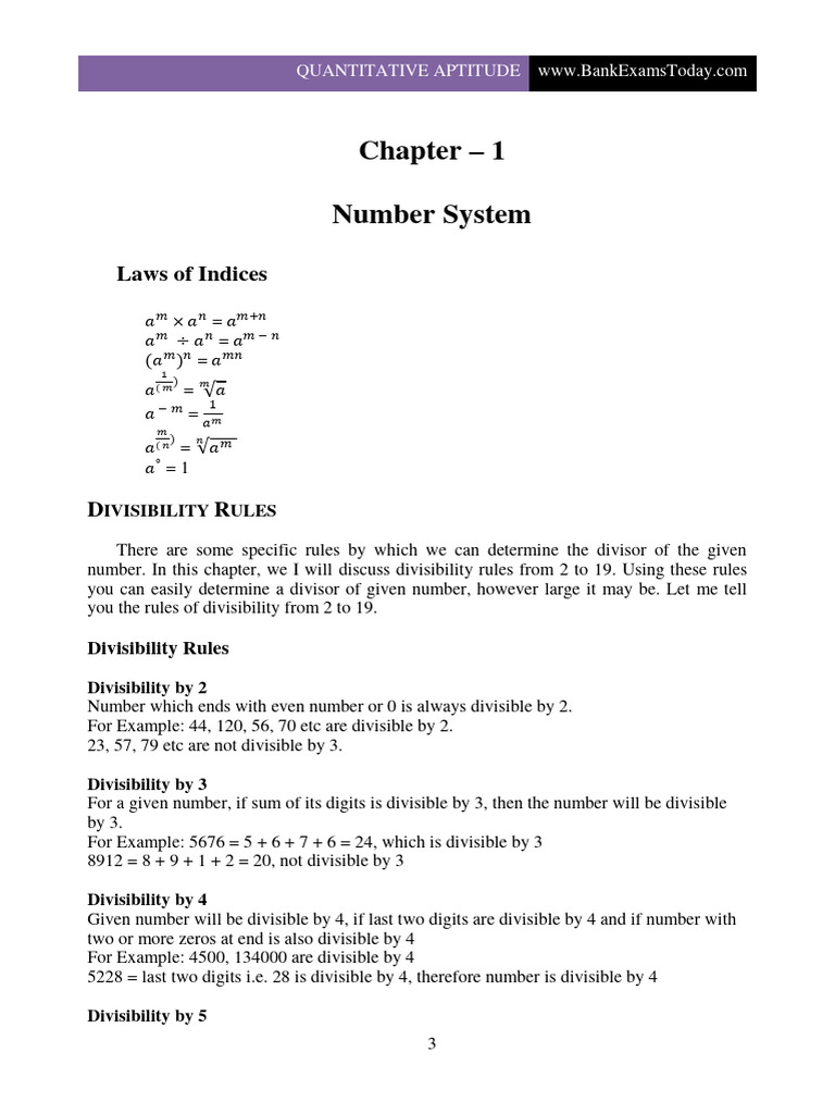 Number System | PDF | Numbers | Multiplication