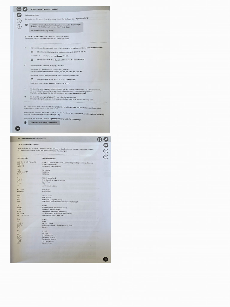 DTB OK B2 - Hören & Schreiben (Typs) | PDF