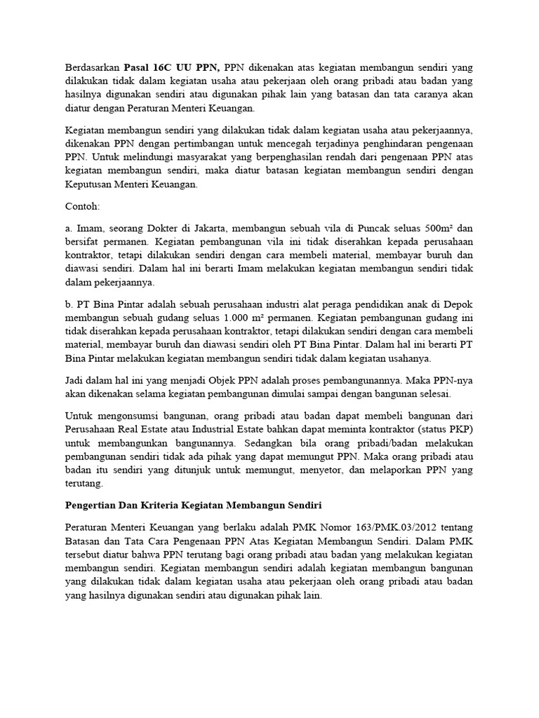 Pasal 16c Dan 16d PPN | PDF