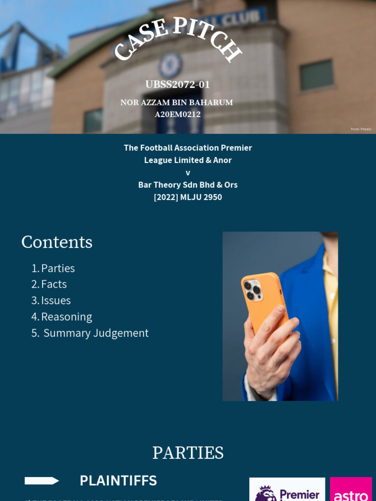 Case Pitch 135 - Nor Azzam Bin Baharum A20em0212 | PDF | Copyright | Copyright Law Of The United ...