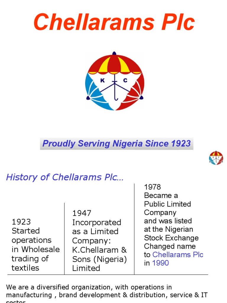 Chellarams PLC Corporate Profile | PDF | Dairy | Powdered Milk
