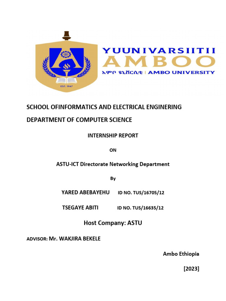 School Ofinformatics and Electrical Enginering Department of Computer ...