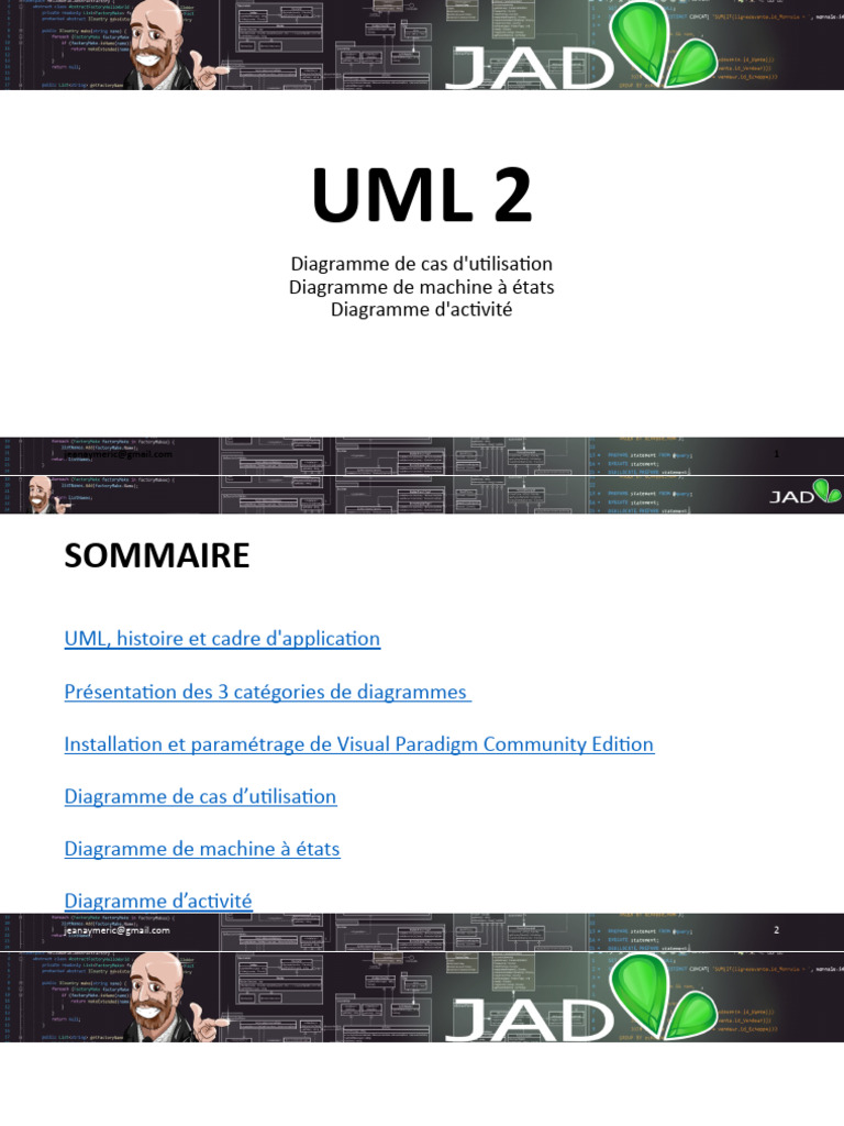 UML 2 - Partie 1 | PDF | Langage de Modélisation Unifié | Cas d'utilisation