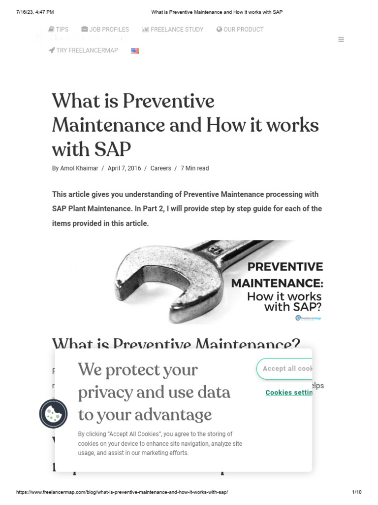 What Is Preventive Maintenance and How It Works With SAP | PDF | Http Cookie | Computing