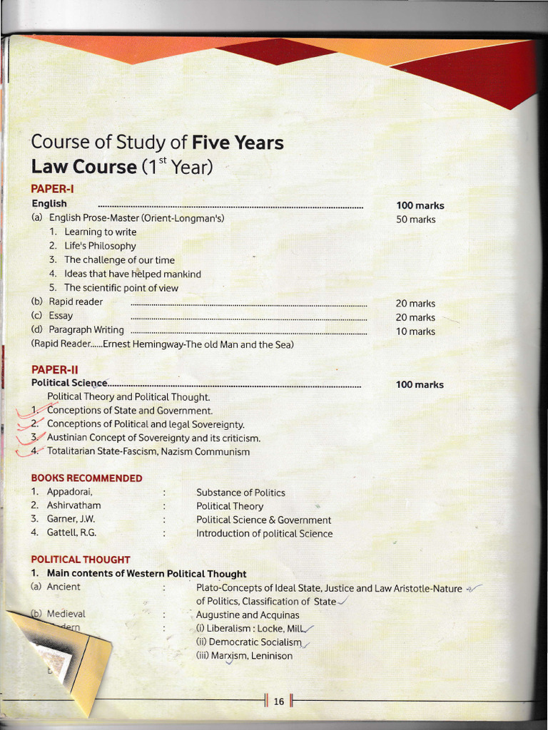Five-Year Law Course Curriculum | PDF | Judiciaries | Economics
