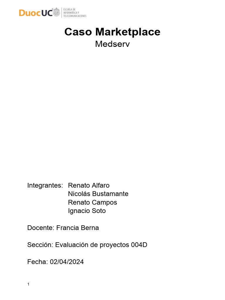 Caso Semestral | PDF | Calidad (comercial) | Mercado (economía)