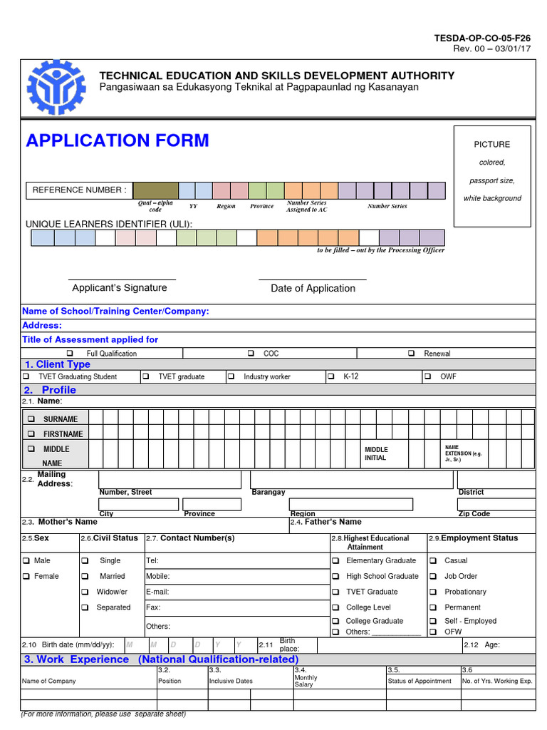 Application Form Generic 1 2 | PDF