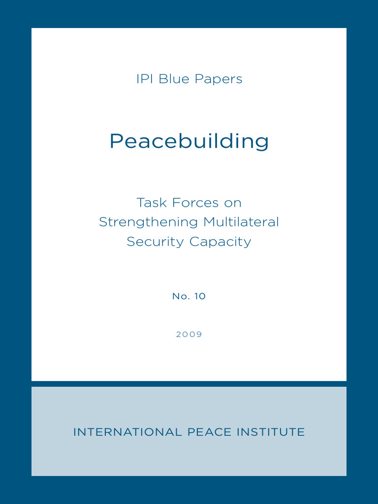 Peacebuilding 1 | PDF | Peacebuilding | United Nations