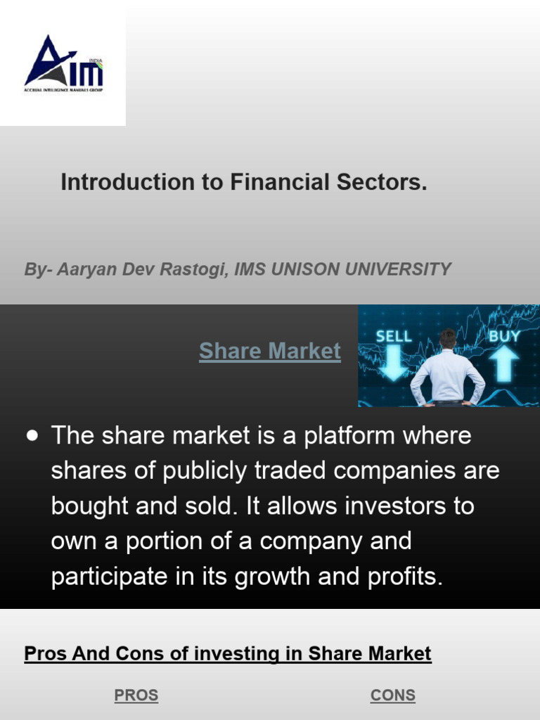 Introduction To Financial Sectors | PDF | Investing | Financial Risk