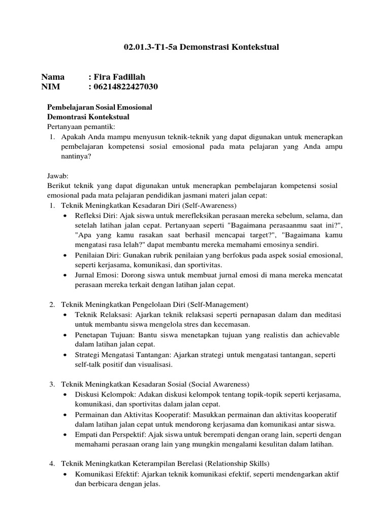 02.01.3-T1-5a Demonstrasi Kontekstual - FF | PDF