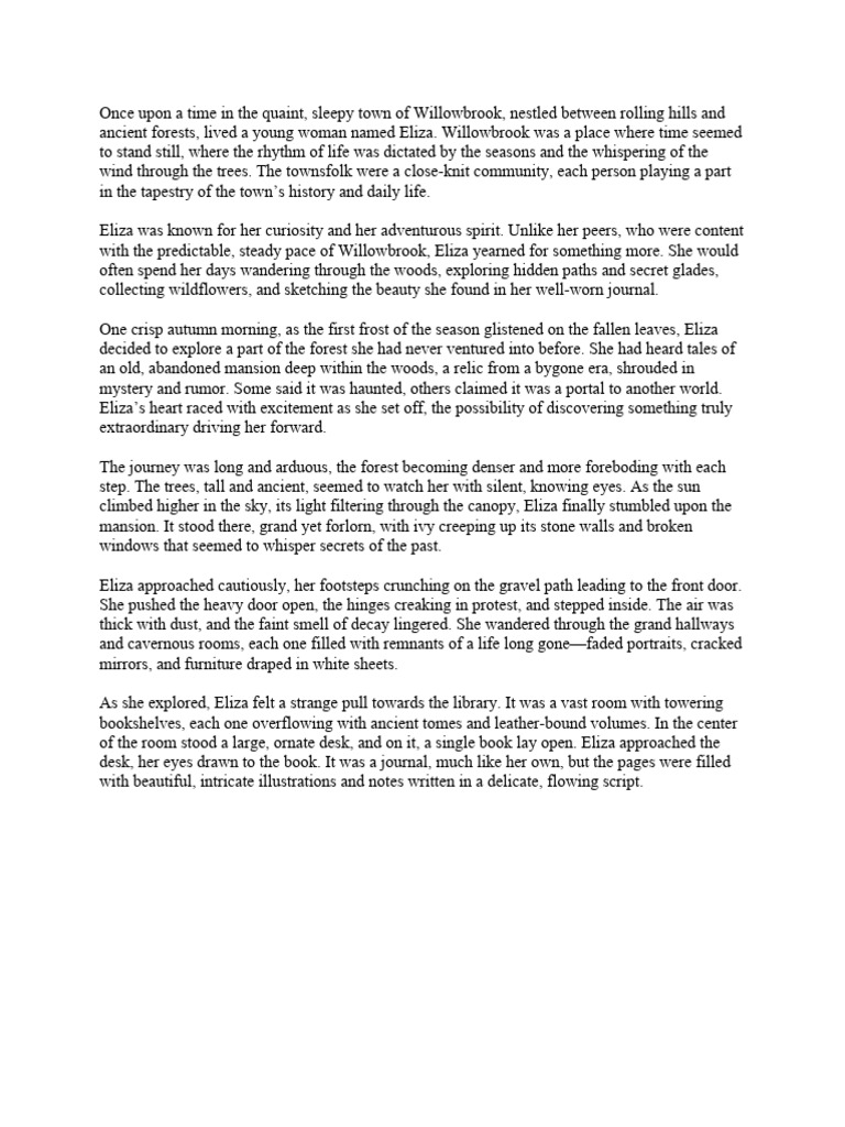 Random Story From Chat GPT | PDF