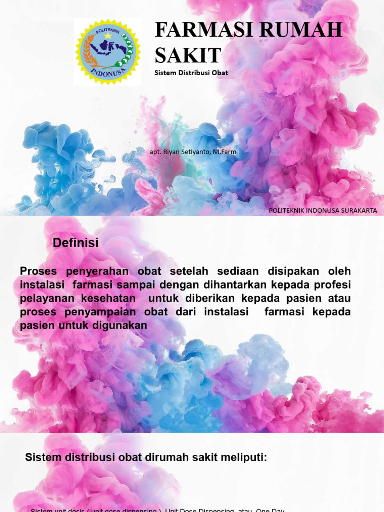 Farmasi Rumah Sakit, Sistem Distribusi | PDF