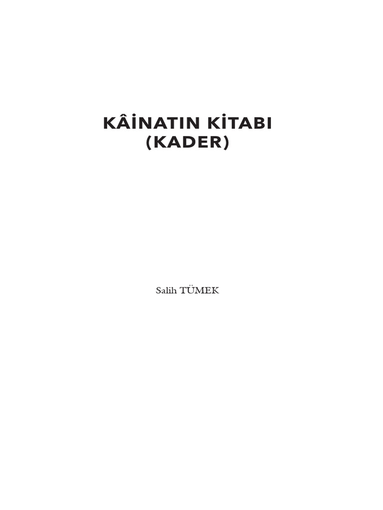 KAİNATIN KİTABI Baskı 14x21 | PDF
