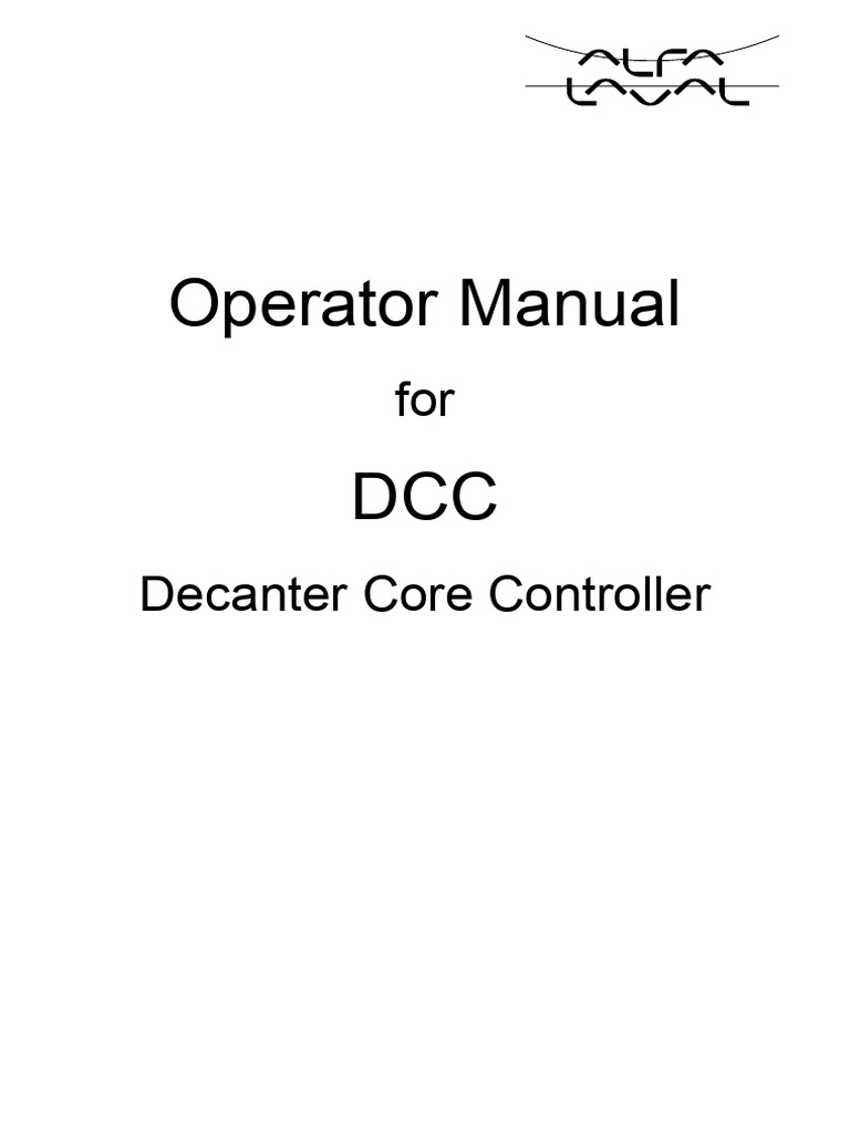 DCC Operator Manual | PDF | Manufactured Goods
