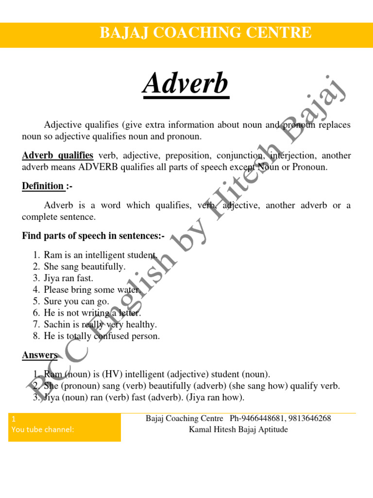 Adverb full improved | Download Free PDF | Adverb | Adjective