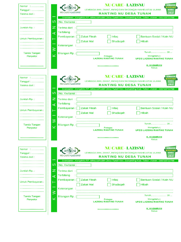 Kwitansi Siap Cetak | PDF