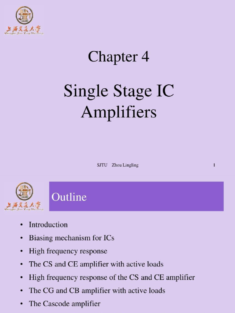 Single Stage IC Ampl | PDF