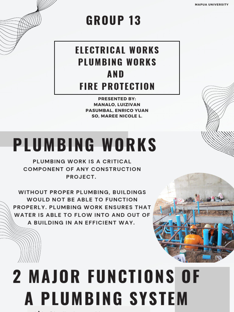 Construction Methods Group13 | PDF | Plumbing | Electrical Wiring