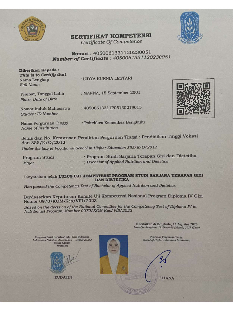 Sertifikat UKOM | PDF