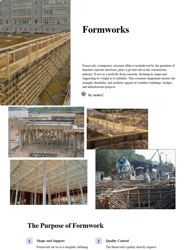 Form Work | Download Free PDF | Concrete | Lumber