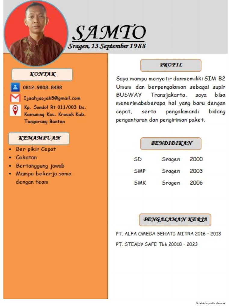 CV Samto | PDF