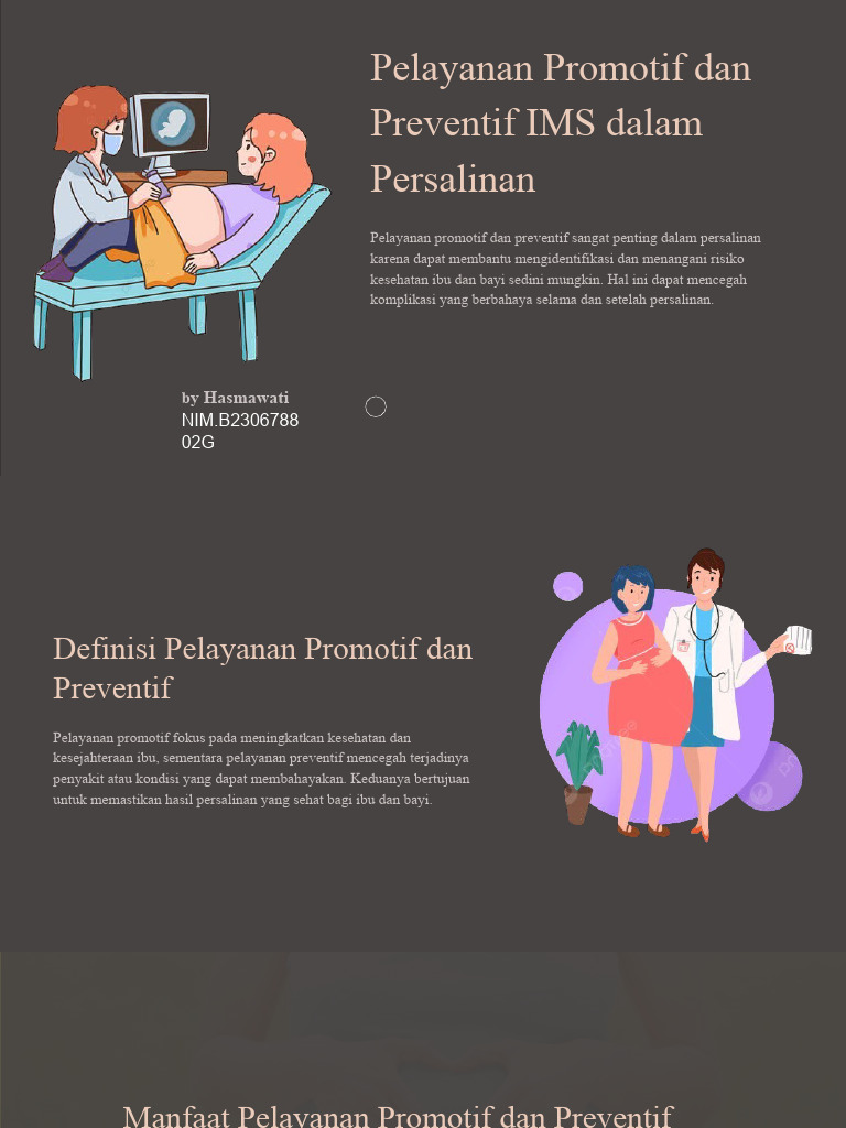 HASMAWATI, Pelayanan Promotif Dan Preventif IMS Dalam Persalinan | PDF ...