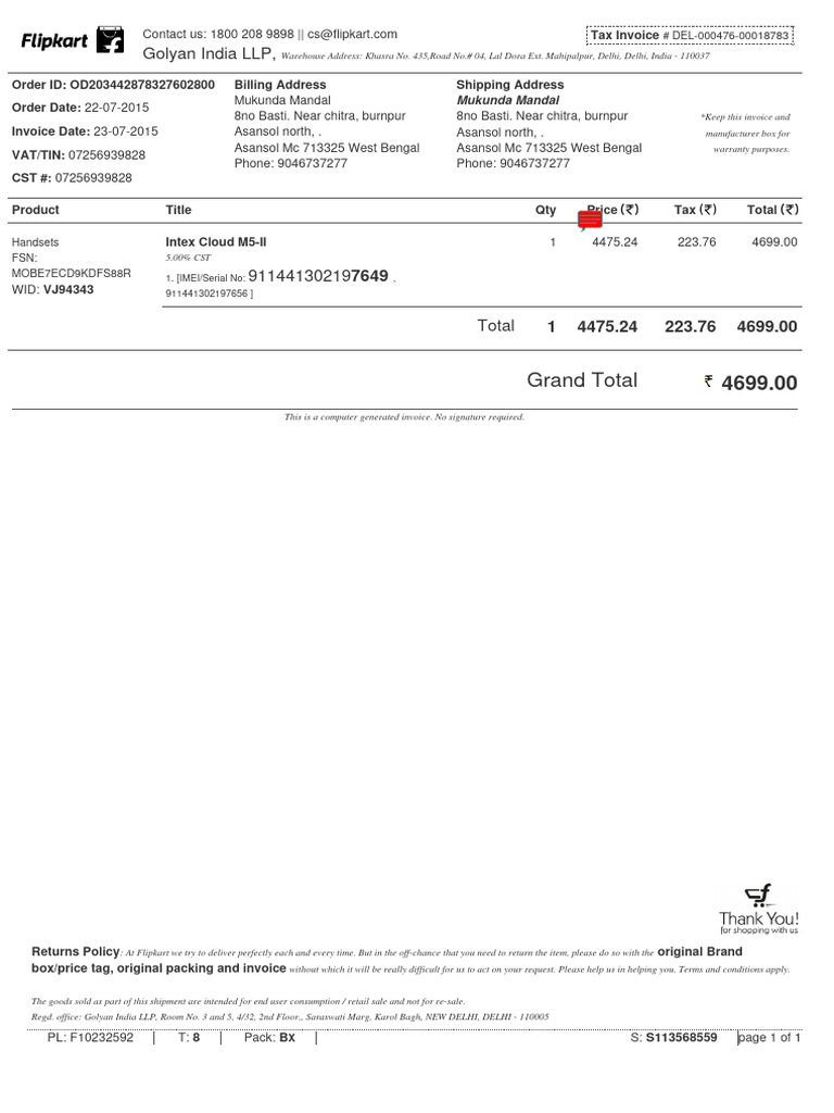 Phone Invoice | Download Free PDF | Payments | Government Finances