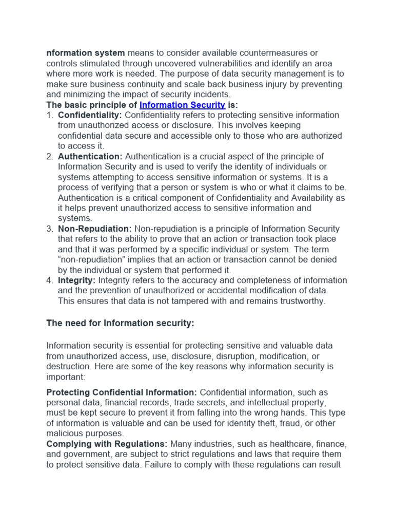 Nformation System | PDF | Information Security | Security
