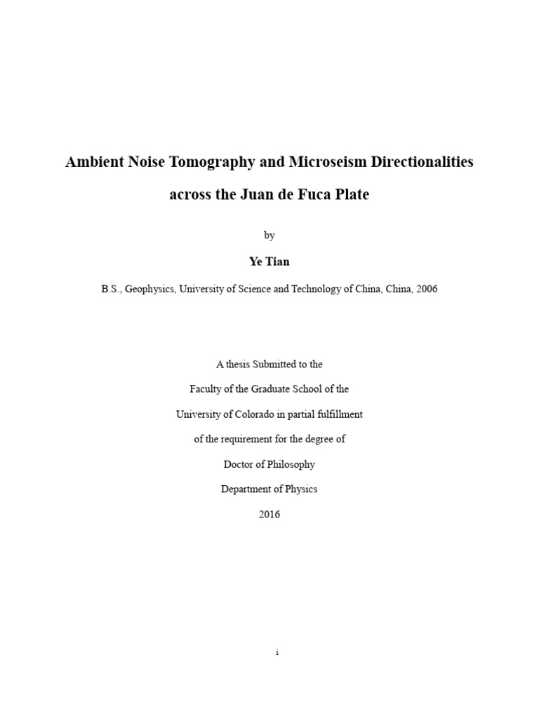 Ambient Noise Tomography And Microseism Directionalities Across T Pdf Seismology Waves