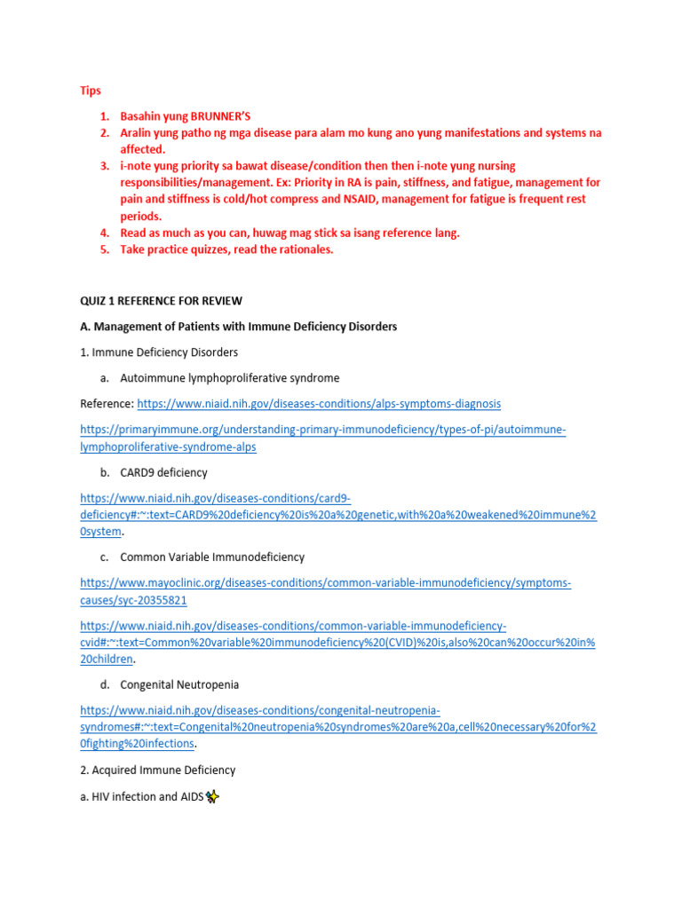 MS Finals Reference For Review | PDF | Cancer | Immunodeficiency