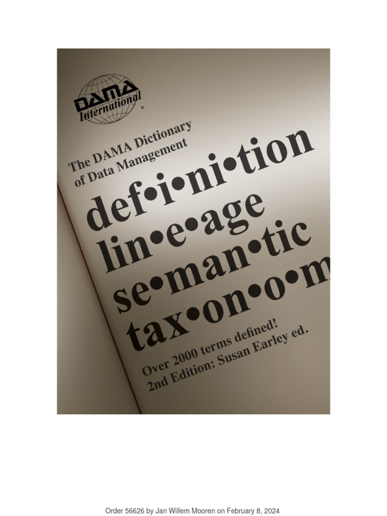 DAMA Dictionary of Data Management 2nd Ed | PDF | Databases | Relational Database