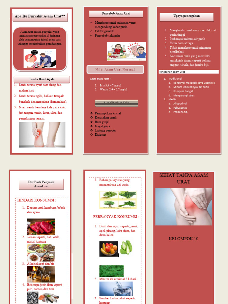 Leaflet Kel Asam Urat | PDF