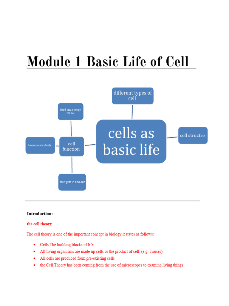 Module 1 Biology (AutoRecovered) | PDF | Carbohydrates | Cell Membrane
