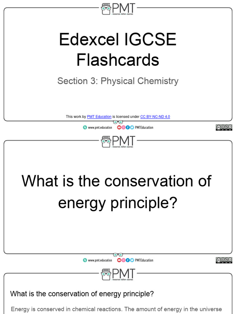 Flashcards Topic 3 Physical Chemistry Edexcel Chemistry Igcse Pdf Reaction Rate