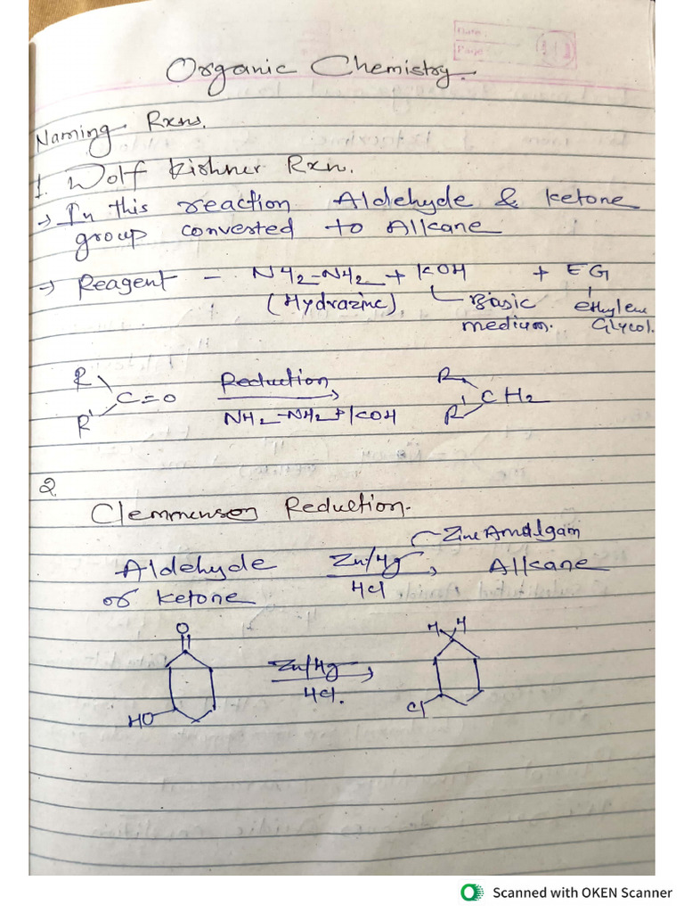 Name Reaction Organic Chemistry | PDF